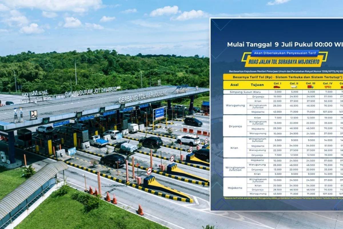 Pengumuman! Tarif Tol Surabaya-Mojokerto Naik Mulai 9 Juli 2024 - GenPI.co