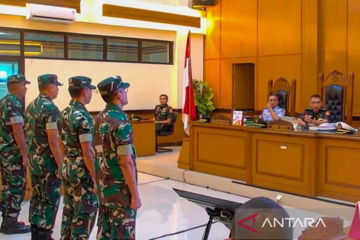Kasus Andrie Yunus, 4 Prajurit TNI Dituntut 2 Tahun 6 Bulan Penjara ...